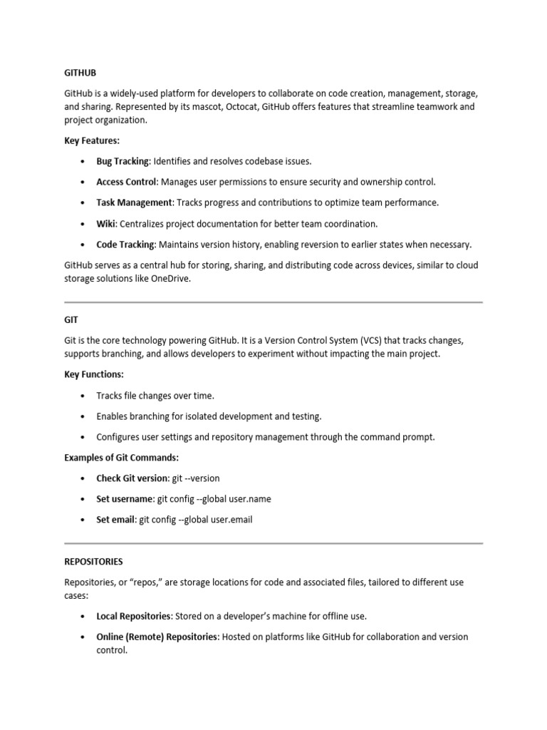 Castro Mark Benedict - Github Summary | PDF | Version Control | Software Repository