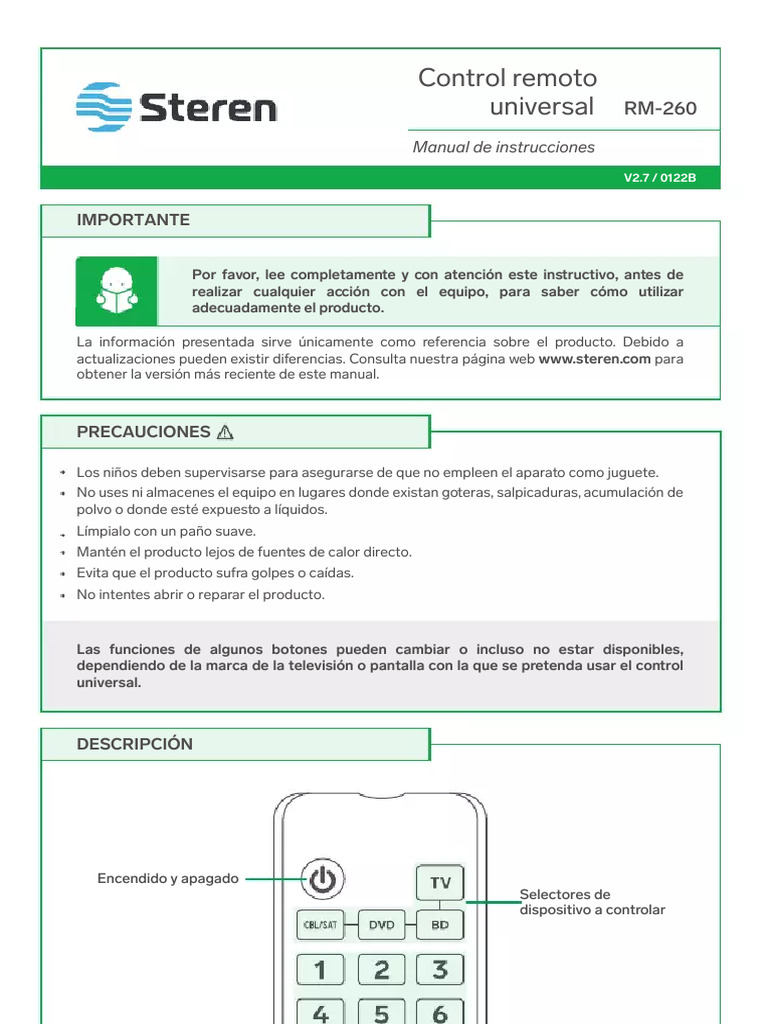 Steren RM 260 Manual | PDF | Software | Informática
