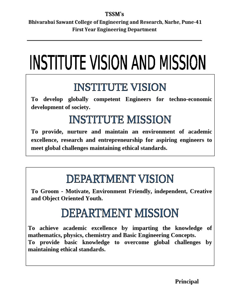 Institute Vision Mission | PDF