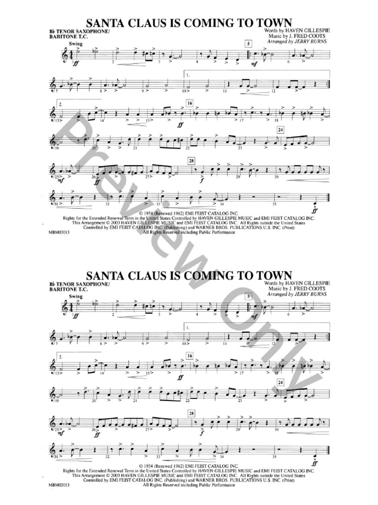 Tenor Sax | PDF