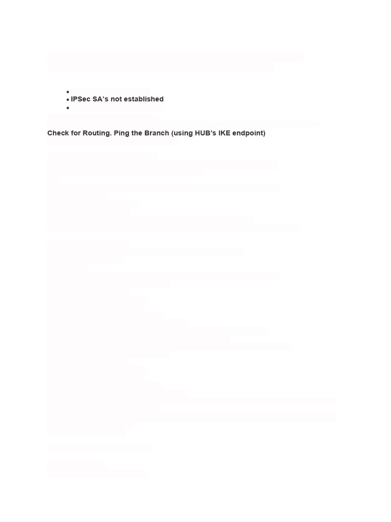 IPSEC Troubleshooting | PDF | Data Transmission | Internet Protocols