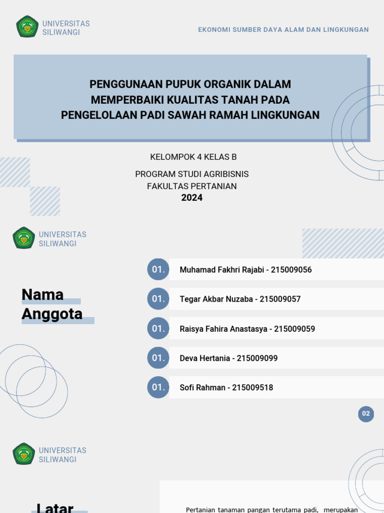 Kel 4 - Penggunaan Pupuk Organik | PDF