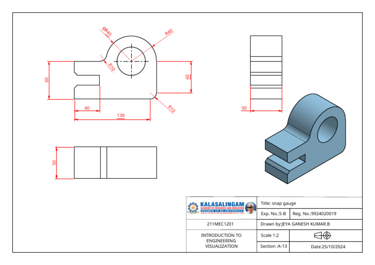 Part 1 Drawing 1 | PDF