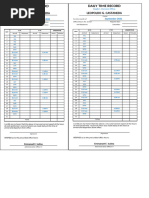 Sample-Dtr - August | PDF