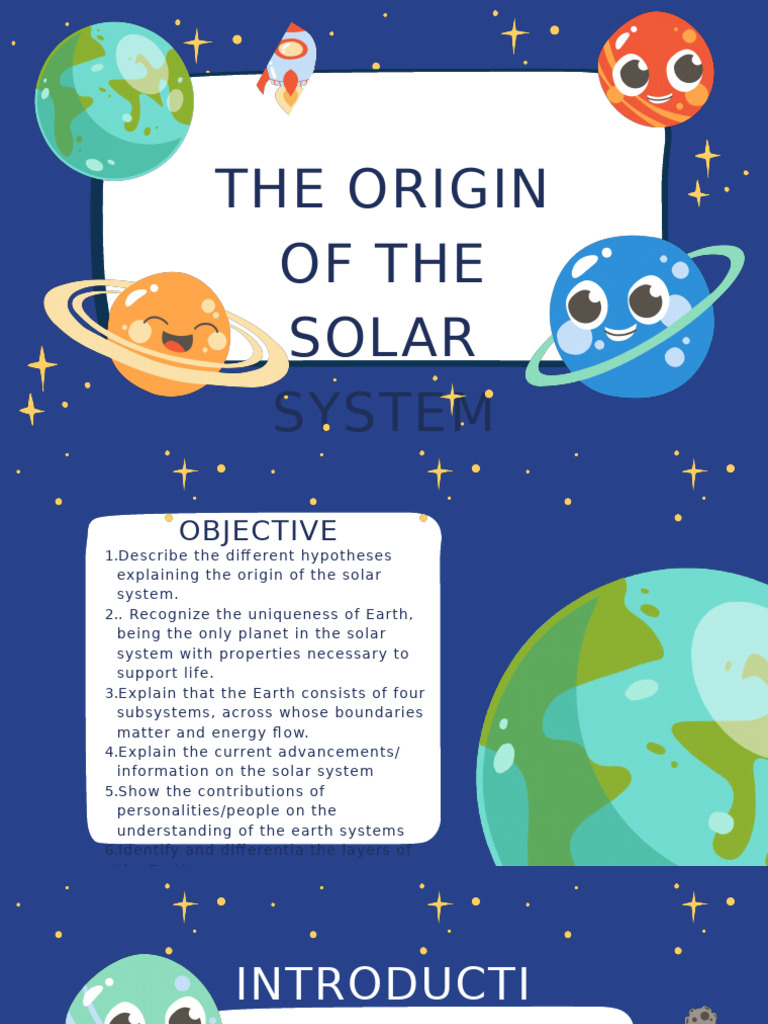 origin-of-solar-system | PDF | Solar System | Stellar Astronomy