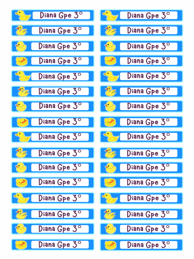 Purple and Blue Illustrated Student Label PDF | PDF