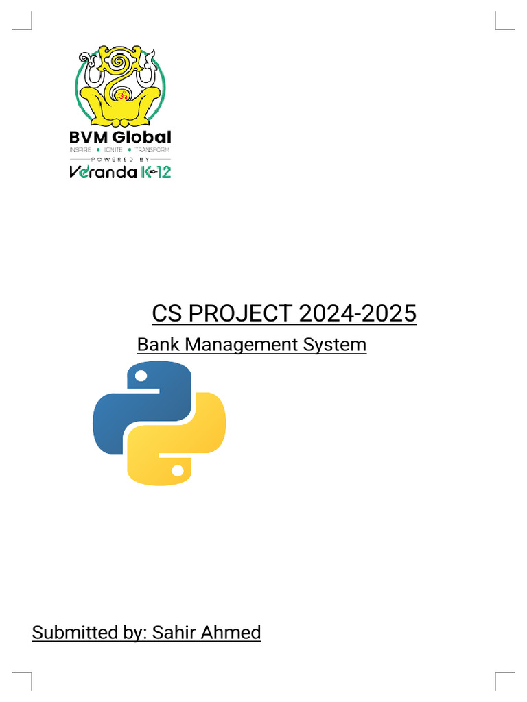 CS PROJECT 2024-25 | PDF | My Sql | Databases