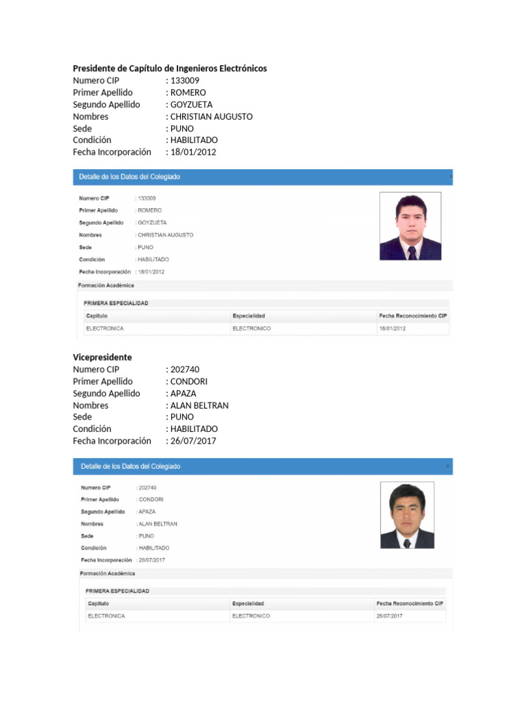 Lista CIP 2024 | PDF