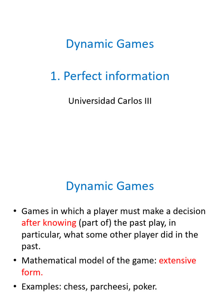 2.1 Dynamic Games Introp | PDF | Mathematical And Quantitative Methods ...