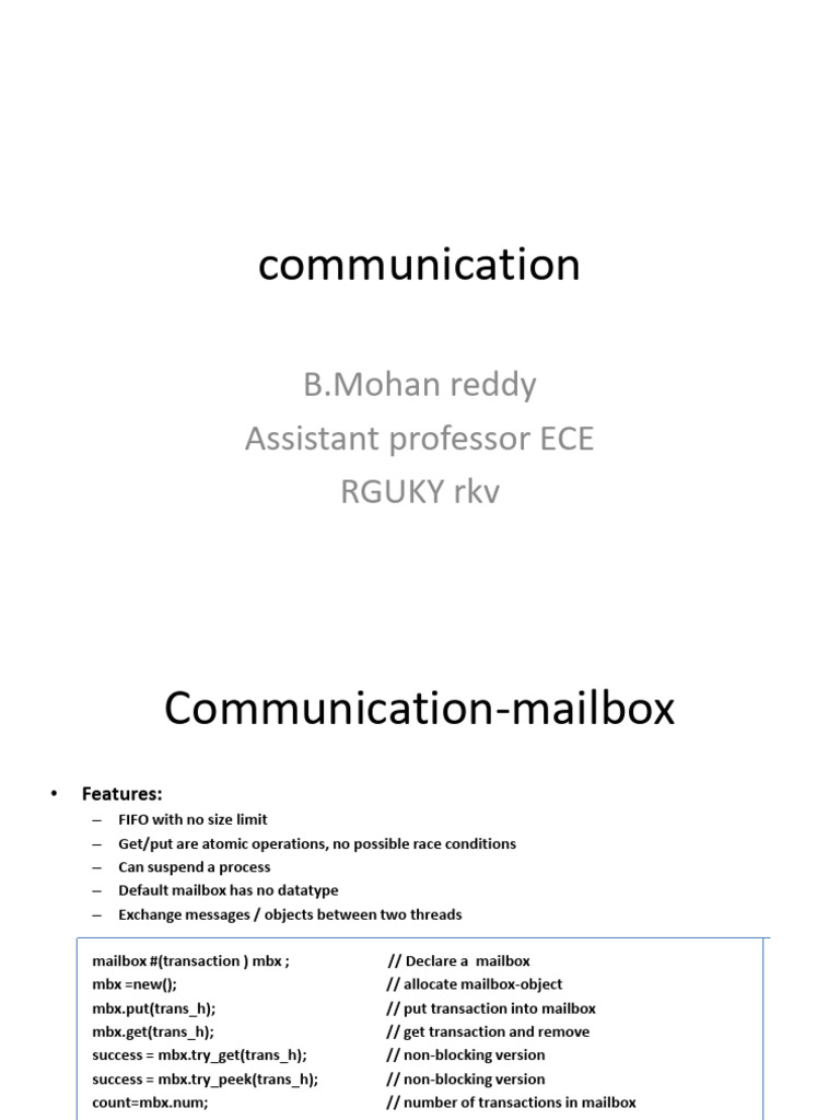 unit 5 mail_box | PDF | Concurrency (Computer Science) | Computer Programming