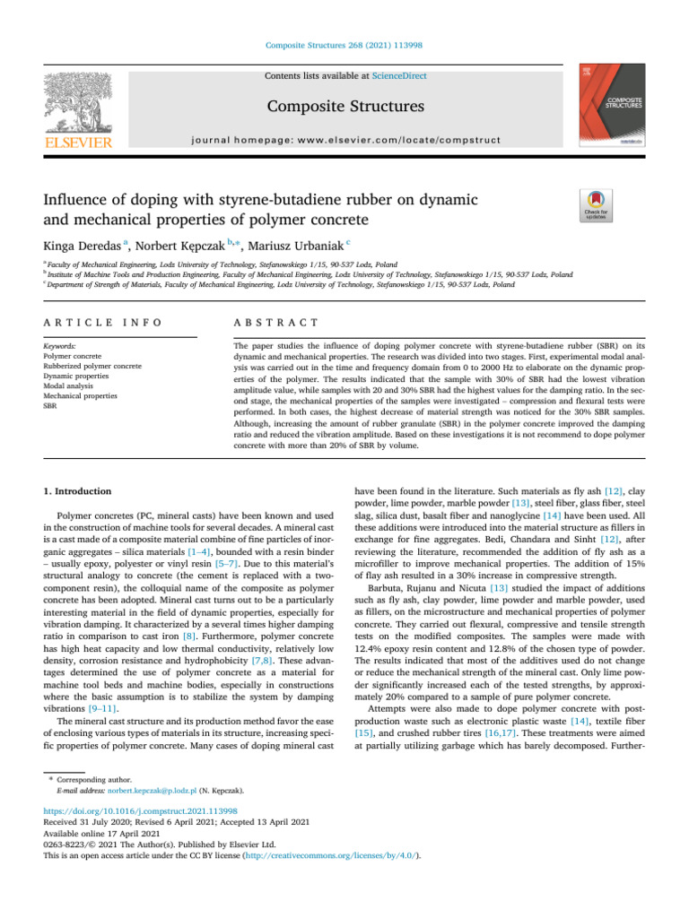 1 s2.0 S026382232100458X Main | PDF | Concrete | Composite Material