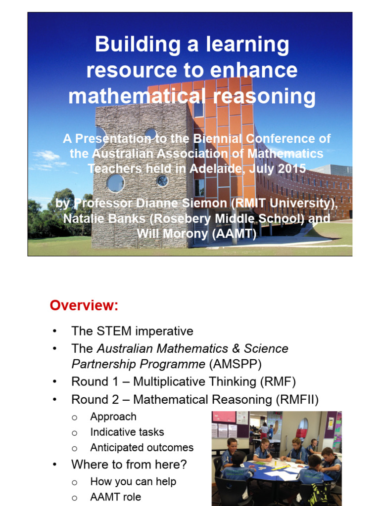 Enhancing Mathematical Reasoning in STEM | PDF | Science, Technology ...
