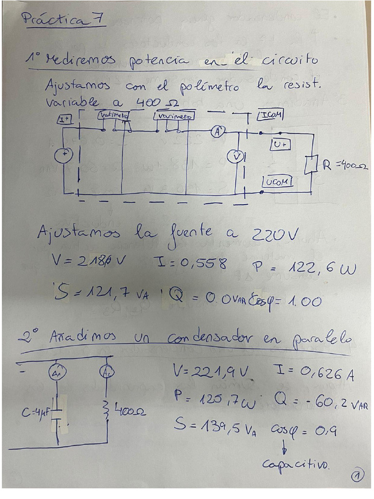 Practica Circuitos | PDF
