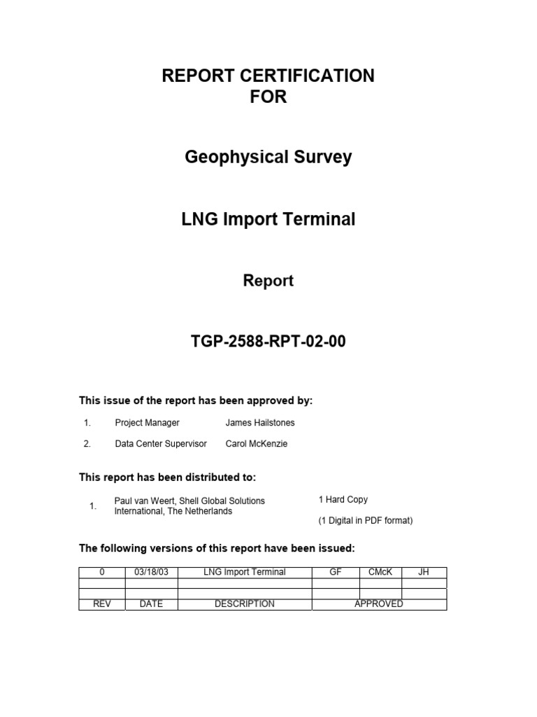 Geophysical Report - Thales | PDF | Geographic Data And Information ...