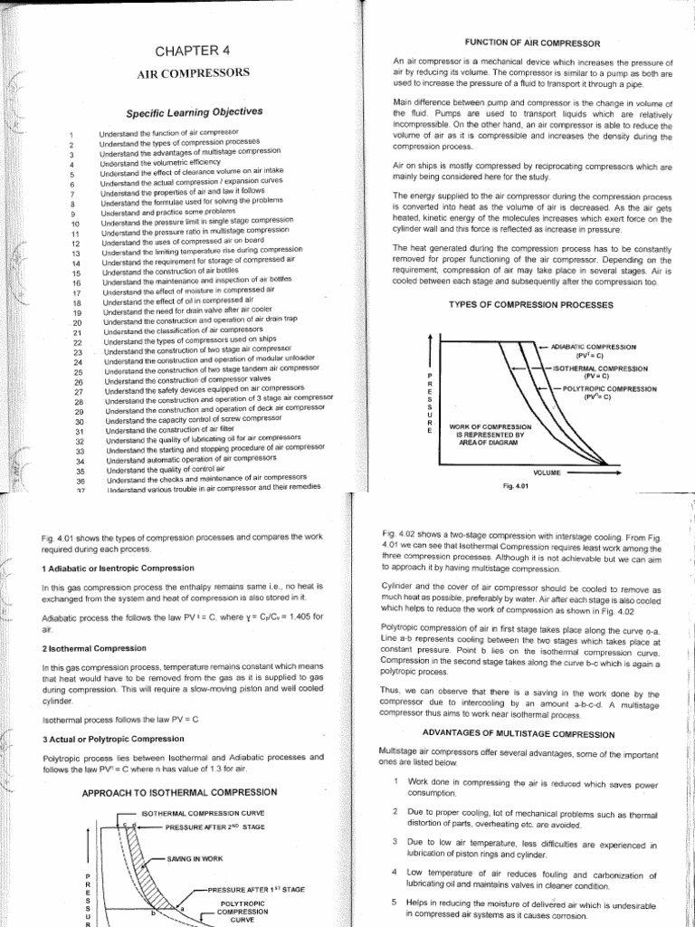 Air Compressors Text Book | PDF