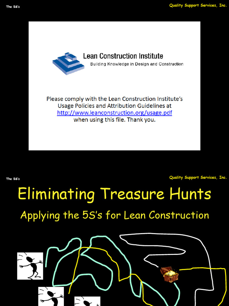 5s in Construction | PDF | Disciplines | Lean Manufacturing