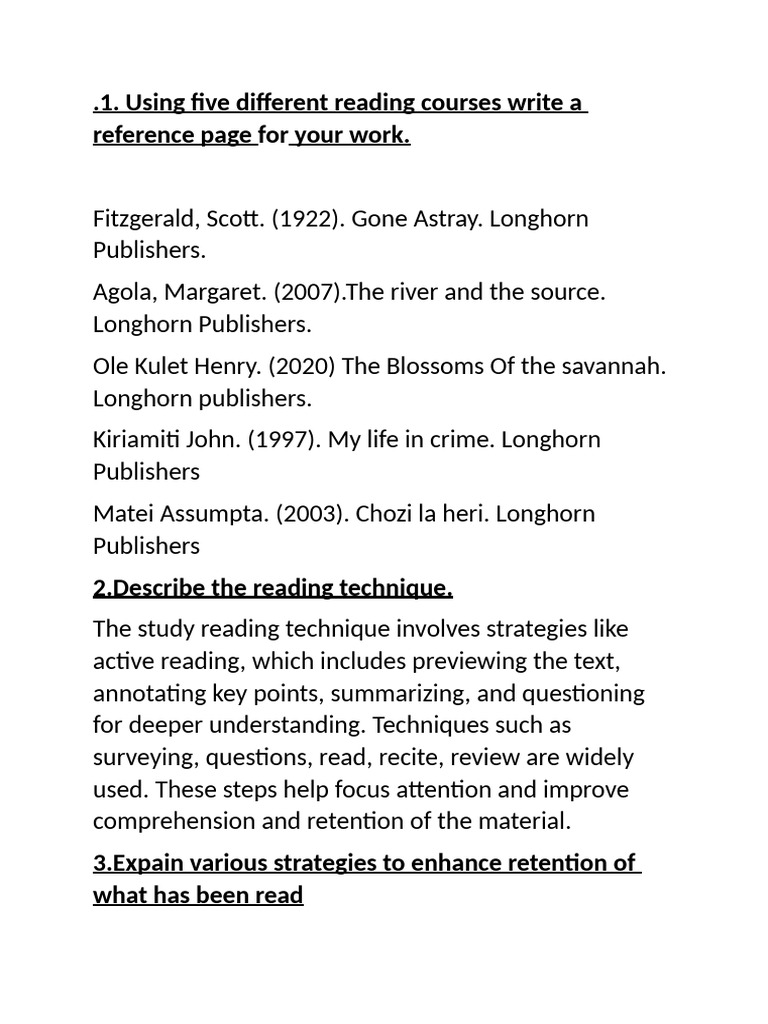 NDICHU DAVID MUNGAI Communication Skills Assignment | PDF