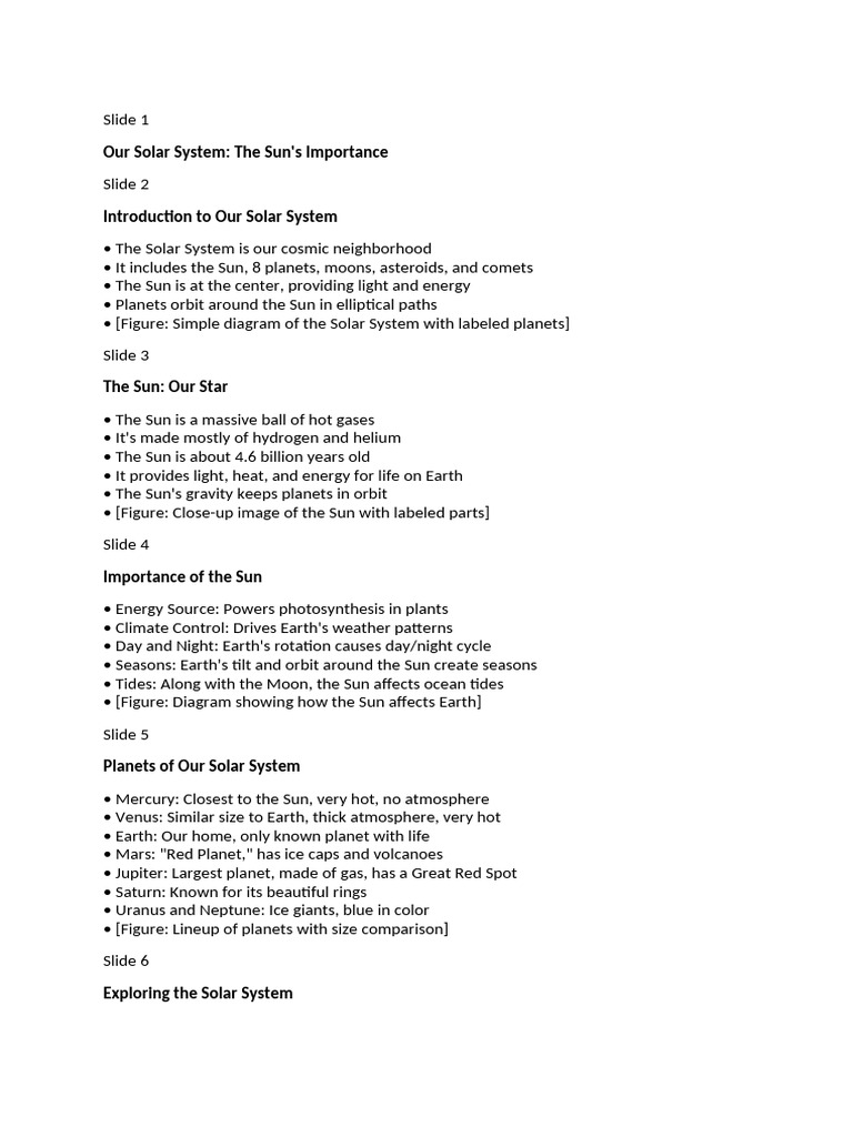 Solar System Presentation in 5 Slides | PDF