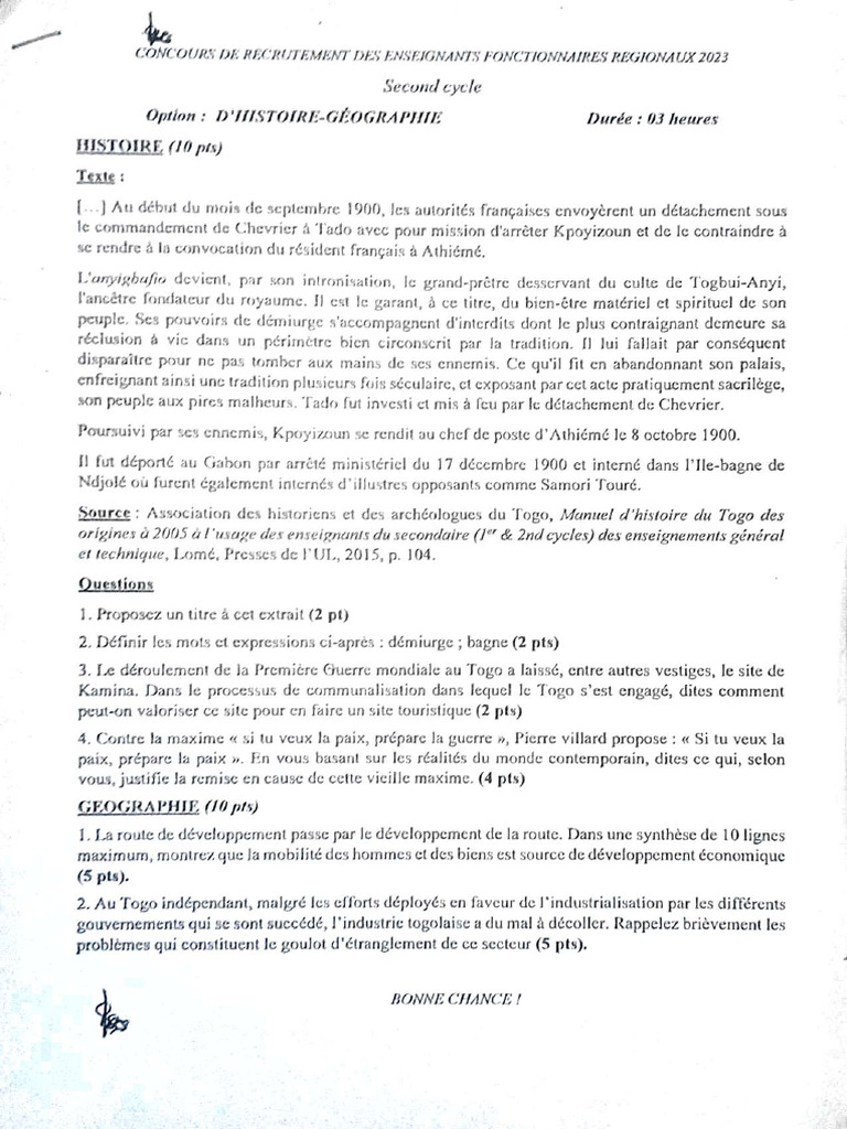 CREF 2023 - Cyle 1 Et 2 | PDF