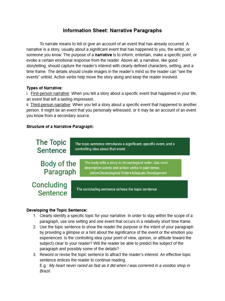 Narrative Writing Guide | PDF | Narrative | Narration