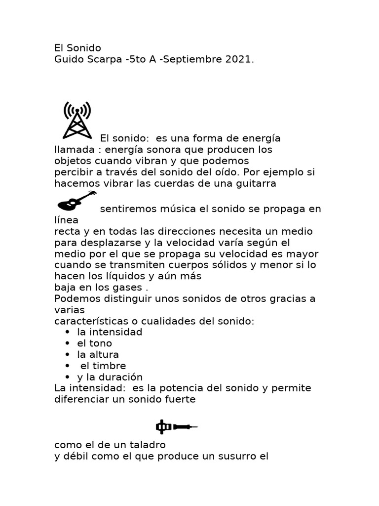 El Sonido | PDF | Sonido | Olas