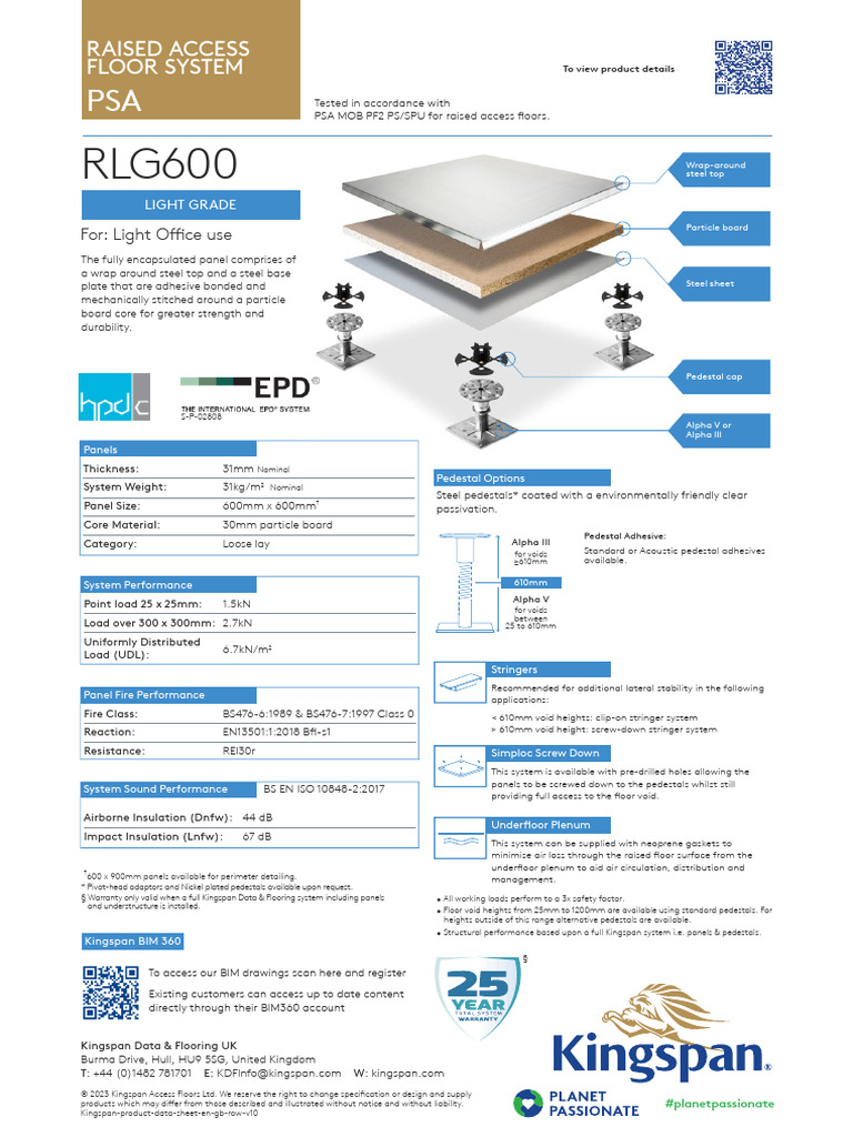 Raised Access Floor System Specifications | PDF | Building Technology ...