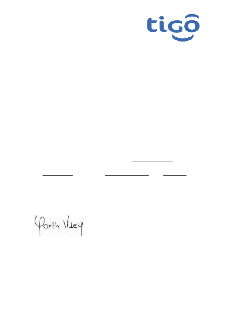 Paz y Salvo Isela Gracia Tigo | PDF