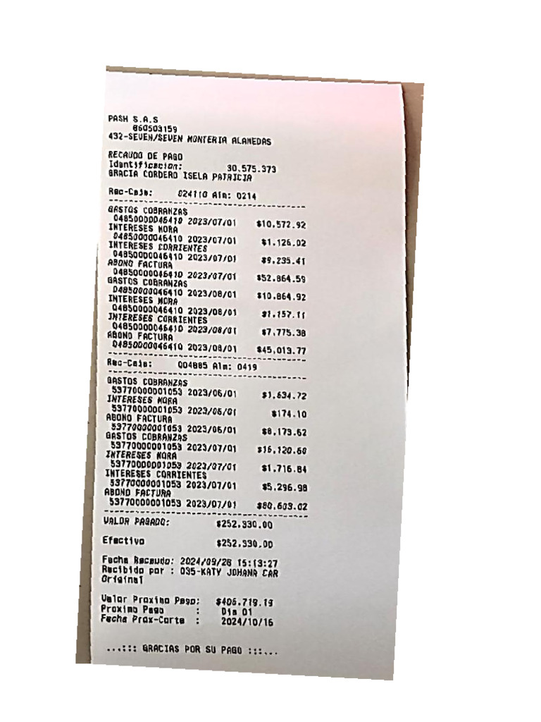 Comprobante Pash | PDF