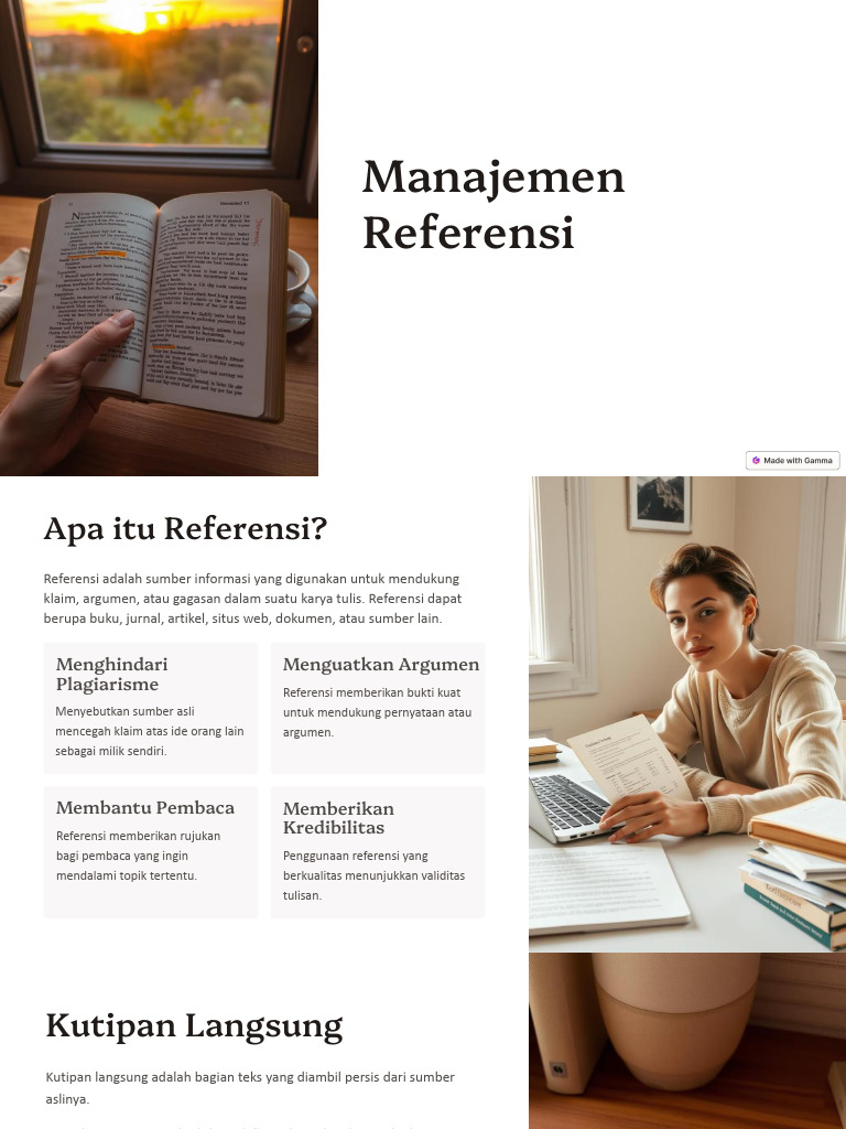 Panduan Lengkap Penggunaan Referensi | PDF