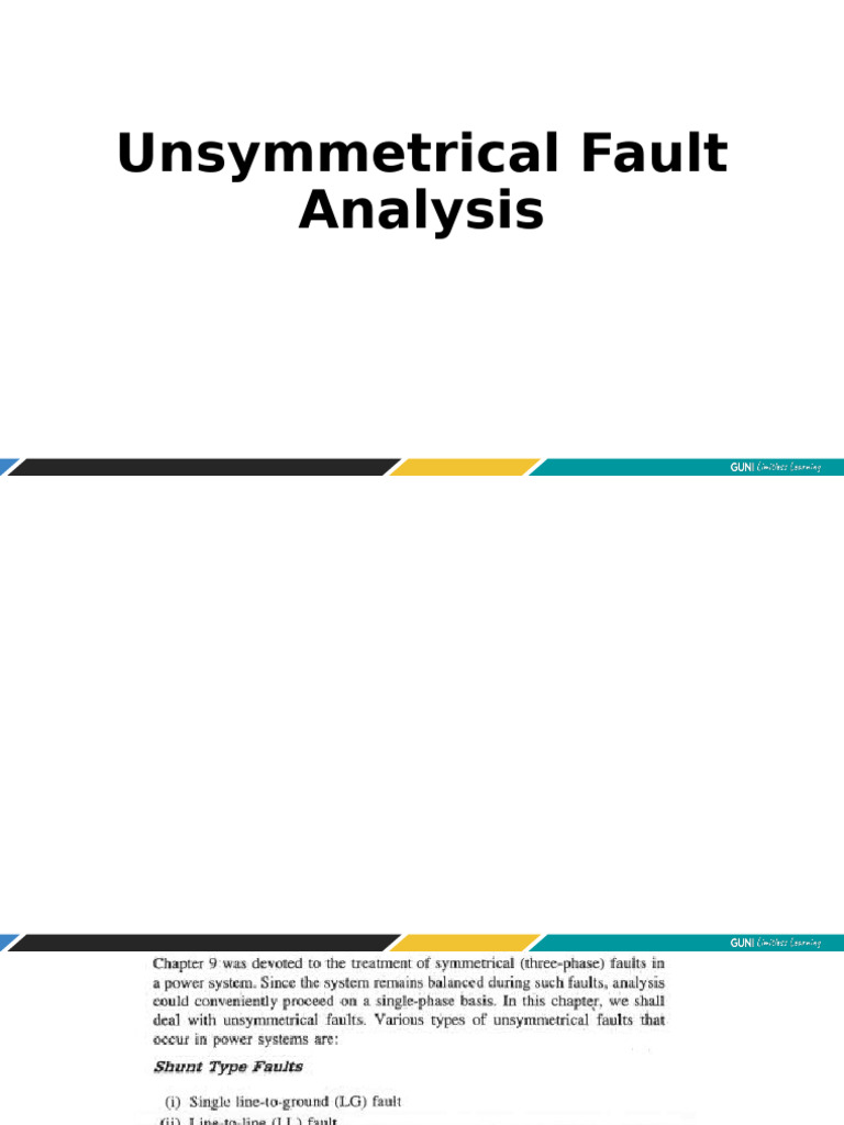 Unsymmetrical Fault | PDF
