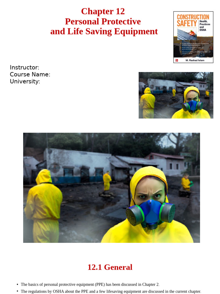 Chapter 12 Personal Protective and Life Saving Equipment | PDF ...
