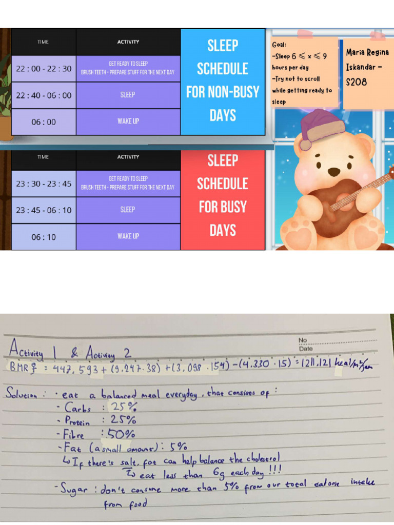 Sleep Schedule | PDF