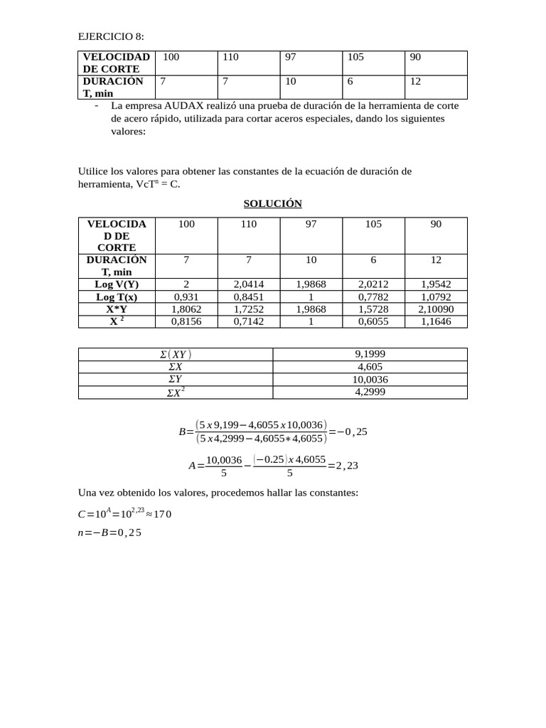 Ejercicio 8 - Tarea Semana 8 | PDF