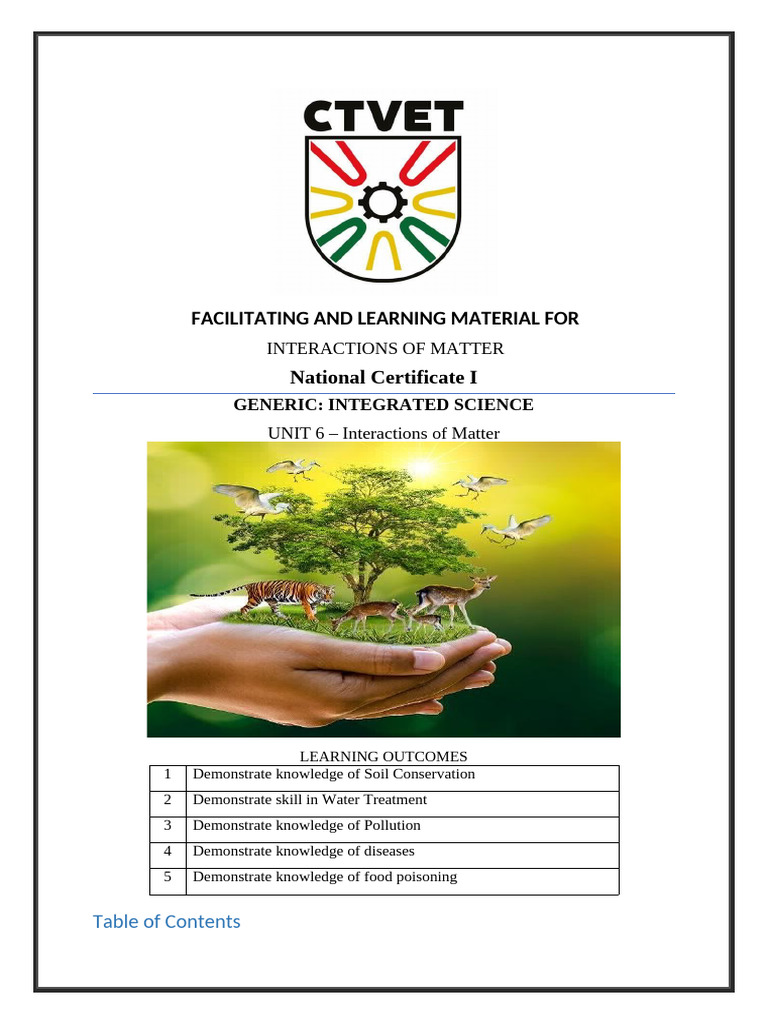 Unit 6 - Interactions of Matter-Nc1 | PDF | Plant Nutrition | Crop Rotation