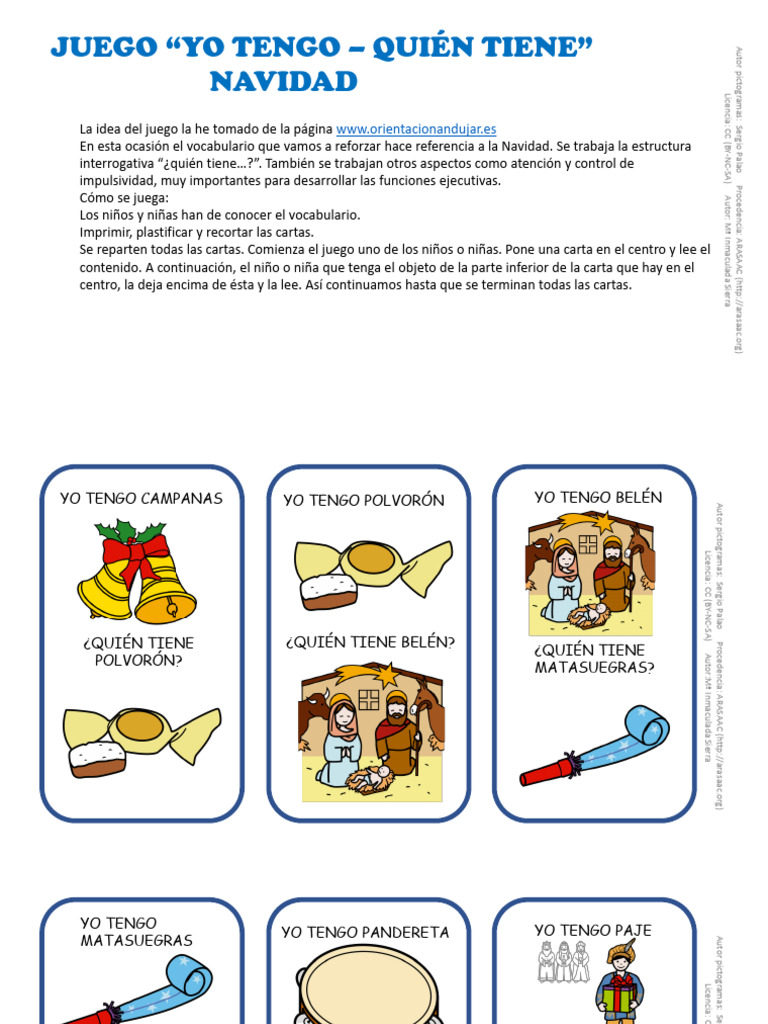 Navidad Yo Tengo - Quién Tiene | PDF | Observancias | Fiestas ...