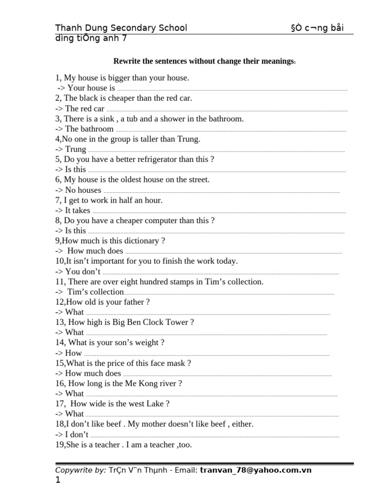 Boi Duong HSG Anh 7 Rwrite | PDF