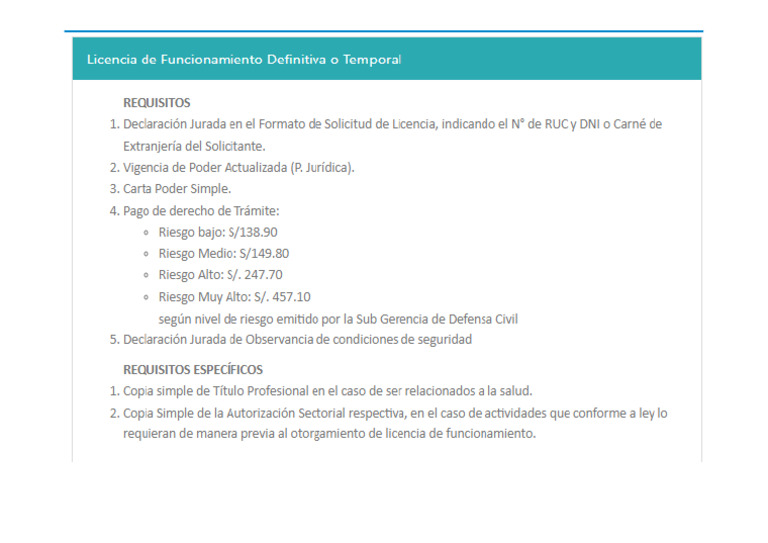 Requisitos Lic - Func | PDF