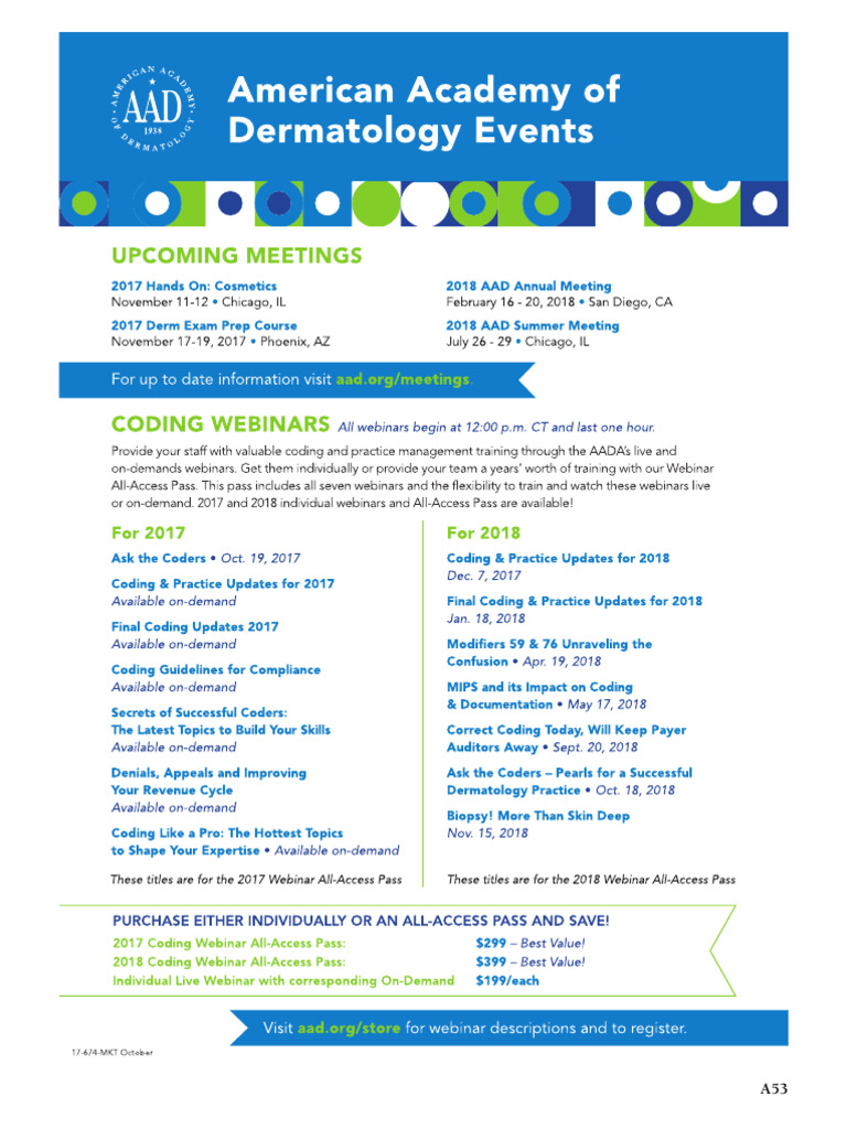 Dermatology Calendar Ymjd | PDF