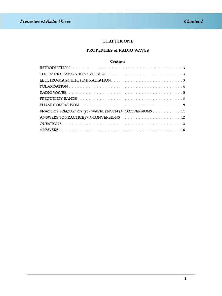 Radio Navigation Oxford QUESTION BANK | PDF | Radio Spectrum | Radio ...