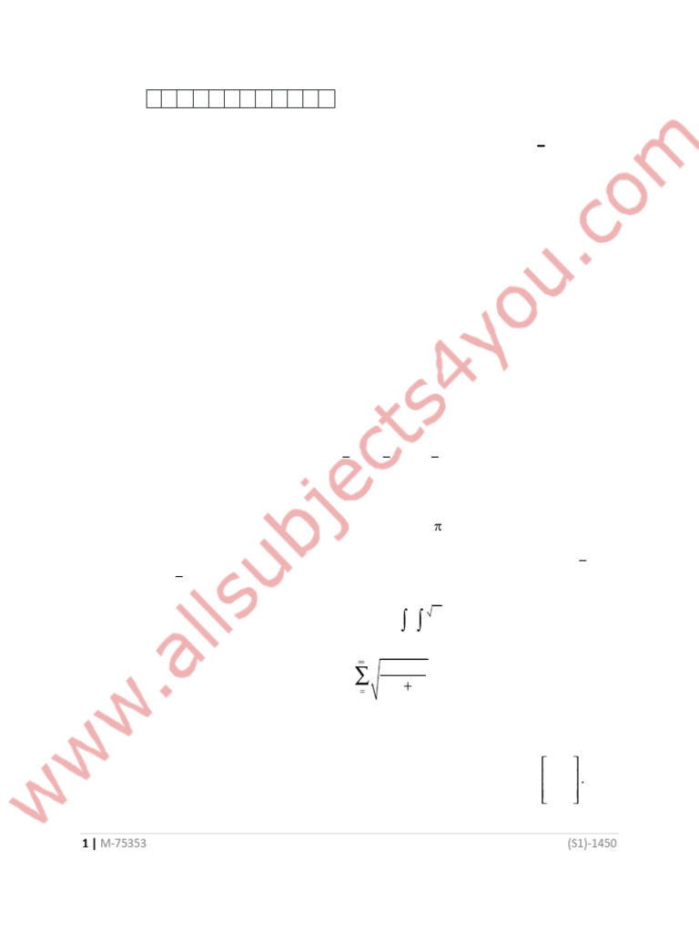 BTECH-SEM-1-BTAM-101-18-MATHEMATICS End Sem Final Question Paper Math ...