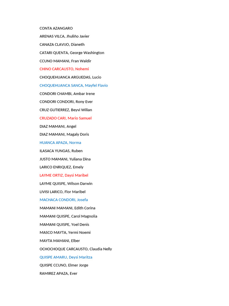 Conta Azangaro | PDF