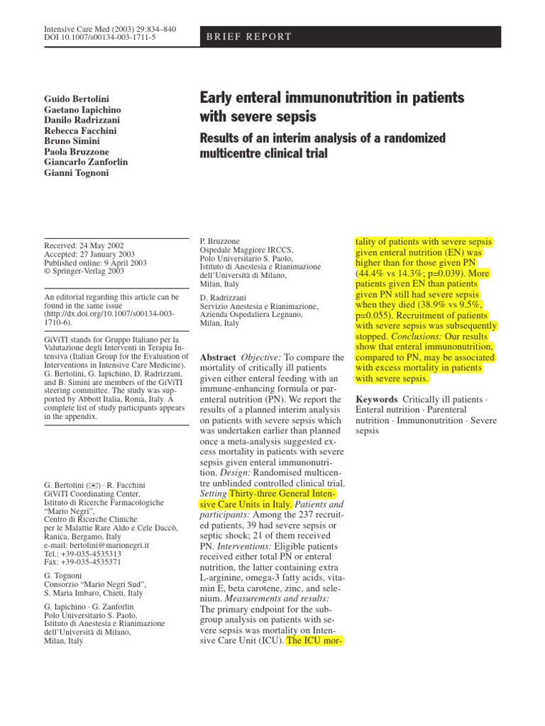 EN Sepsis | PDF | Sepsis | Intensive Care Unit