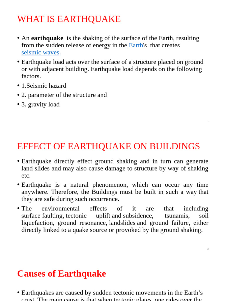 NB-earth Quake Problems | PDF | Earthquakes | Geophysics