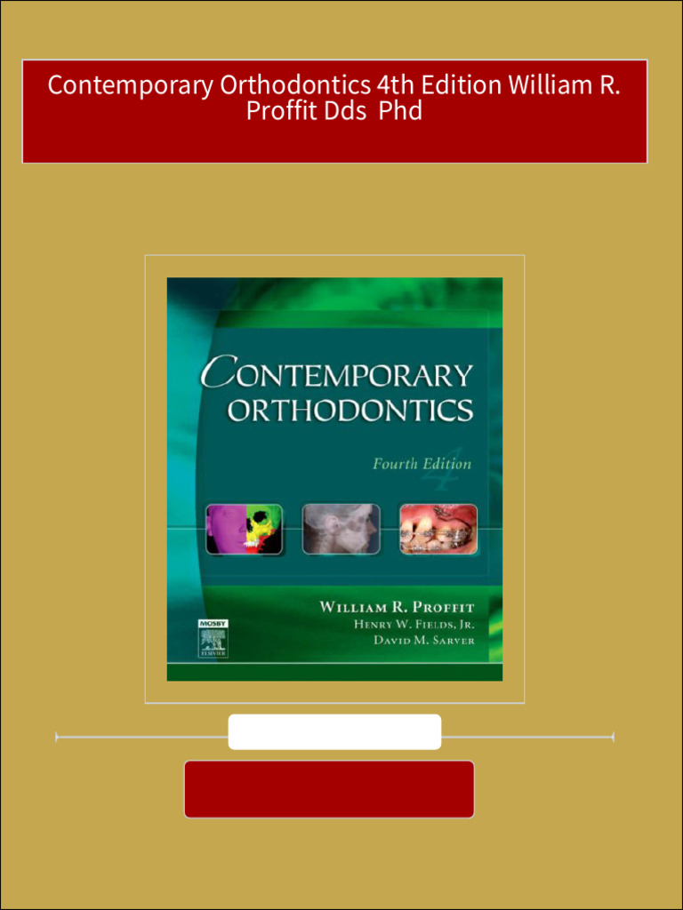 Immediate Download Contemporary Orthodontics 4th Edition William R ... Immediate Download Contemporary Orthodontics 4th Edition William R ...