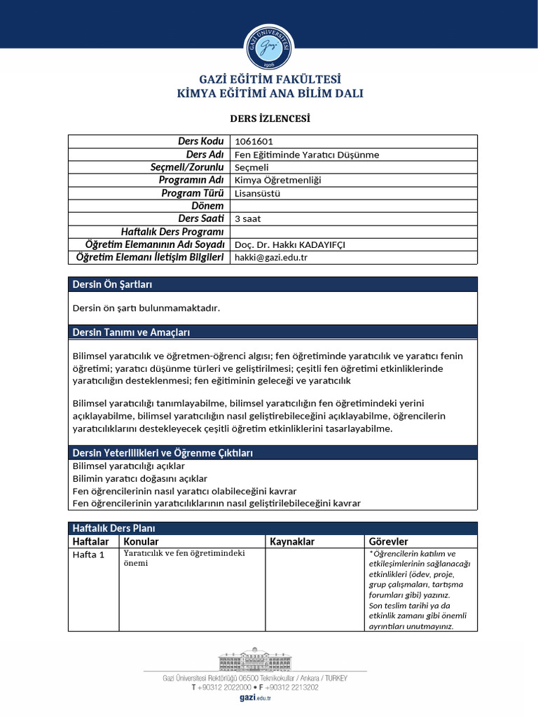 İzlence - Fen Egt Yar Düş - 2023 Mart | PDF