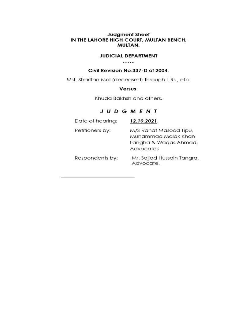 Hiba MarzulMaut Elements 2021LHC5423 | PDF | Lawsuit | Judgment (Law)