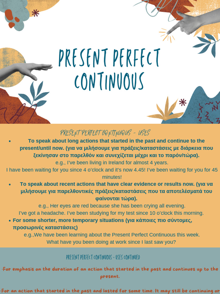 Present Perfect Continuous Explained | PDF | Languages | Foreign ...