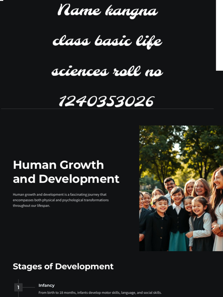 Human Growth and Development Stages | PDF | Child Development | Adolescence