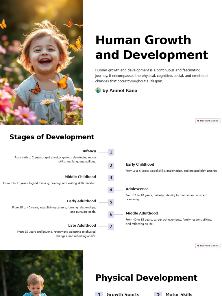 Human Growth and Development | PDF | Adolescence | Attachment Theory