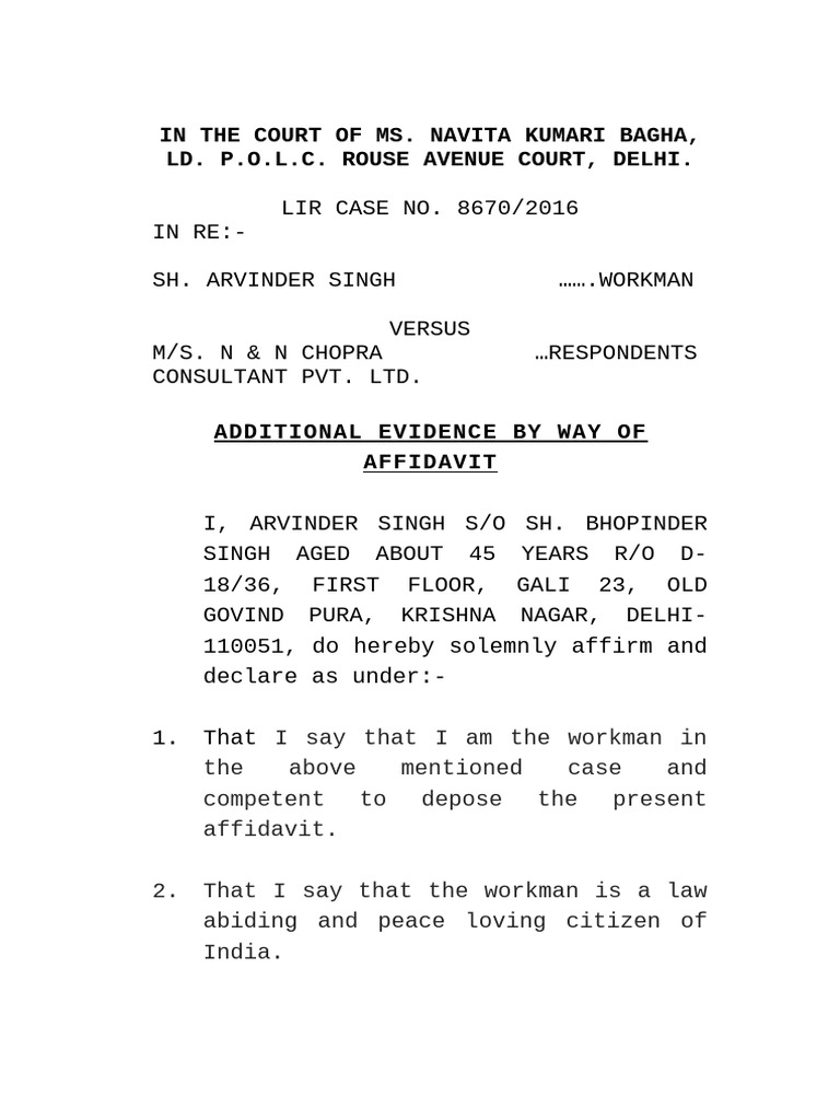 151 - Additional Affidavit Paramdeep | PDF | Justice | Crime & Violence
